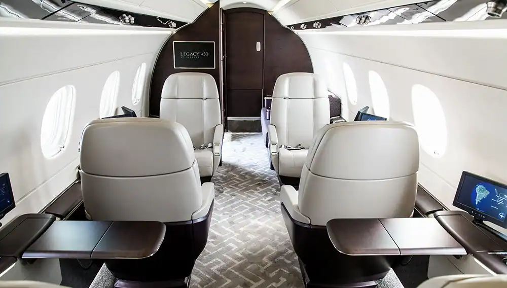 Hire an Embraer Legacy 450 jet | Private Jet Charter